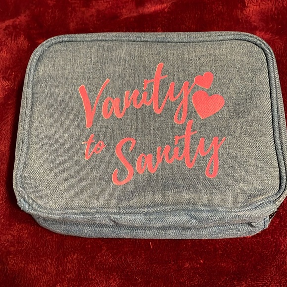 unbranded | Bags | Vanity To Sanity Makeup Or Travel Shampoo Bag Denim ...